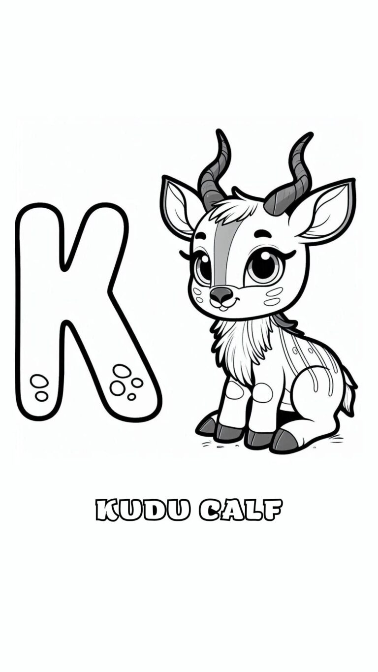 14 Letter K Animals Coloring Page For Kids To Study