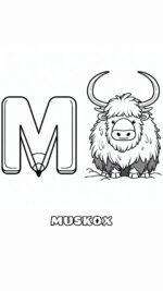 16 Letter M Animals Coloring Page For Kids To Study