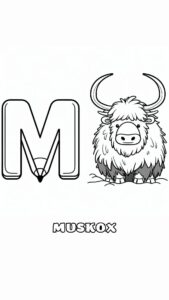16 Letter M Animals Coloring Page For Kids To Study