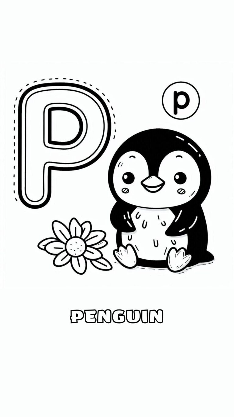 19 Página para colorear de animales de la letra P para que los niños ...