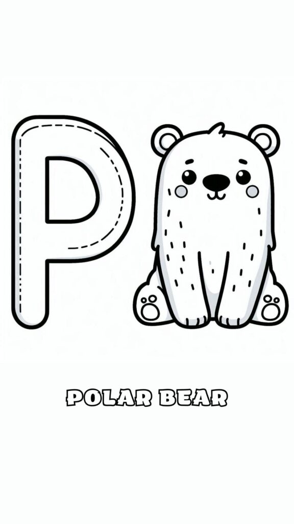 19 Letter P Animals Coloring Page For Kids To Study