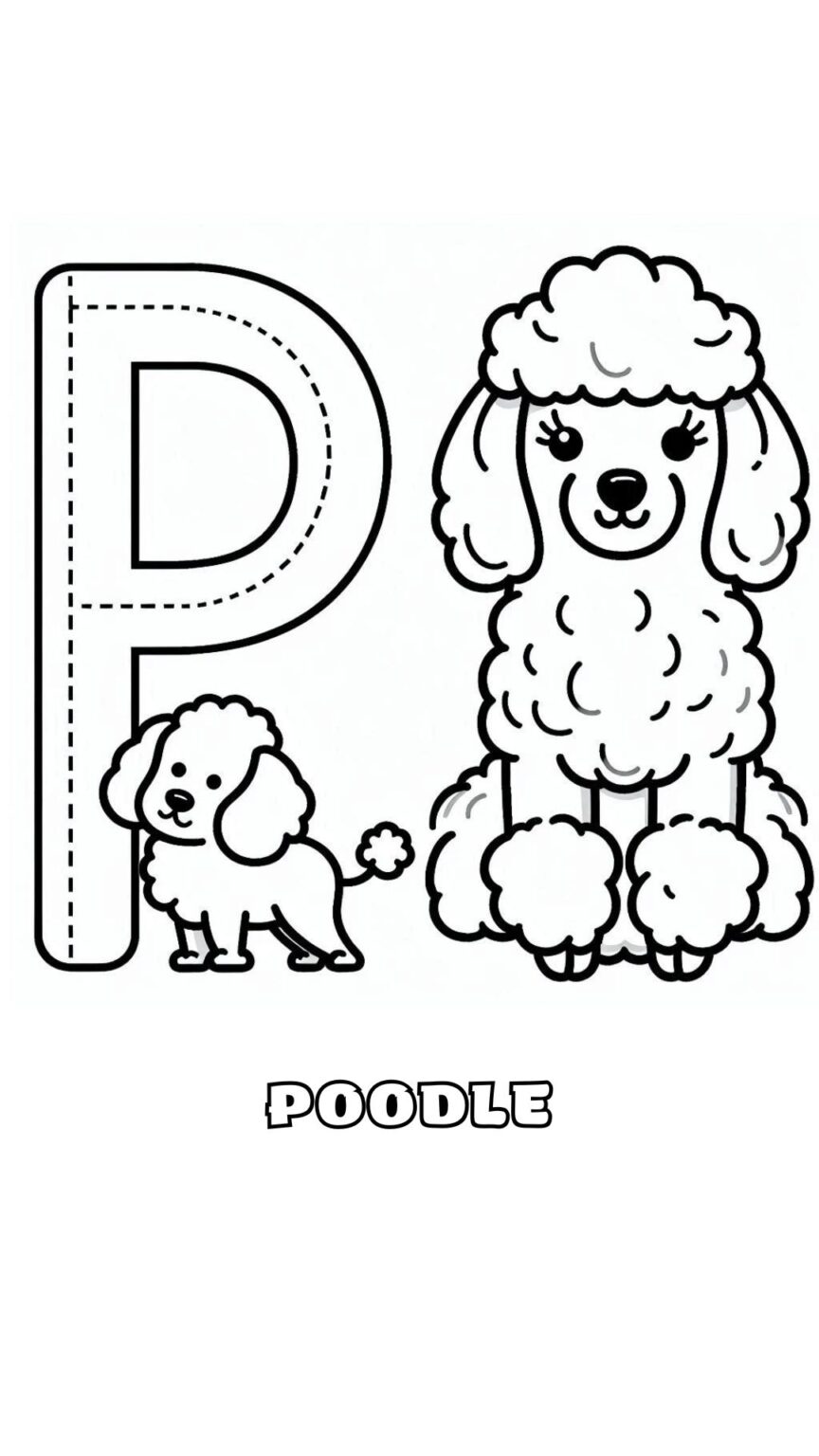 19 Letter P Animals Coloring Page For Kids To Study