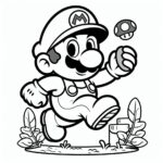 54 Kolorowanki Mario do druku darmowe PDF