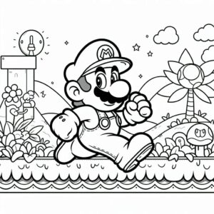 54 Kolorowanki Mario do druku darmowe PDF
