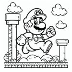57 Mario da colorare unico e stampare PDF gratuita