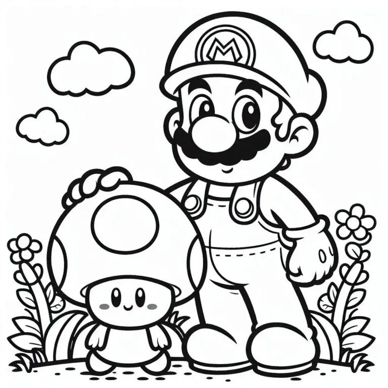 57 Dibujo de Mario para colorear | dibujos para imprimir