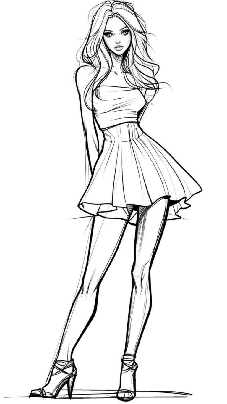 36 Top Model Coloring Page Unique | free Download And Print