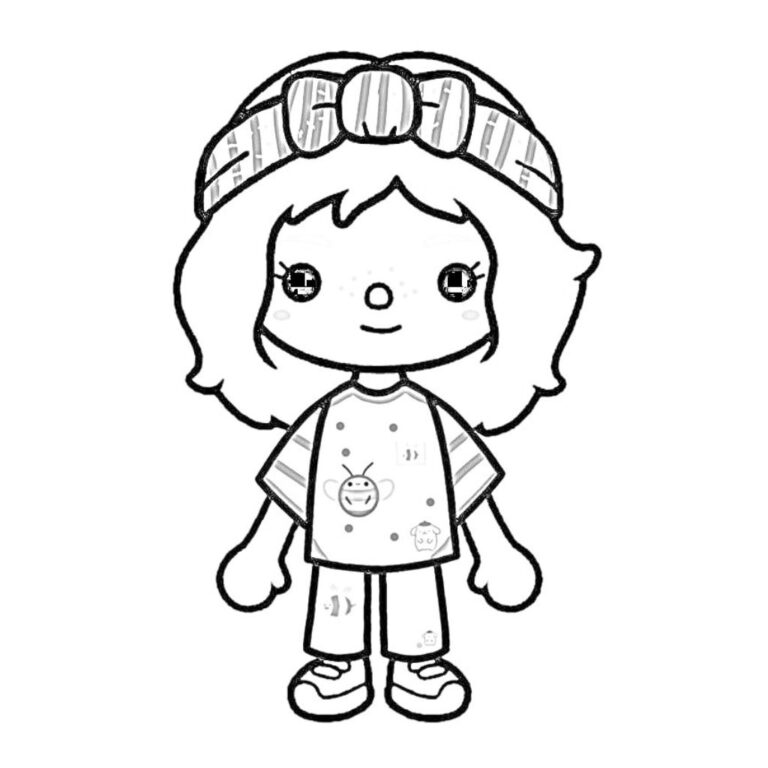 27 Página para colorir Toca Boca Única | Download E imprimir PDF