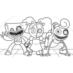 33 Poppy playtime coloring pages for kids | Free Printables