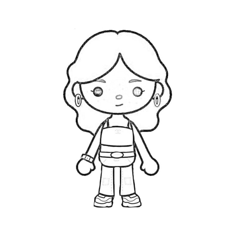 27 Toca Boca Pagina da colorare unica | Download E stampa PDF