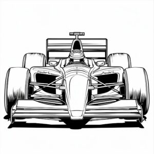 42 Racerbil Tegninger Farvelægning Printbar gratis PDF