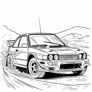 45 Racerbil fargelegging unik utskrivbare PDF gratis