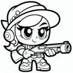 45 Brawl Stars de colorat pentru copii (Desene imprimabile)