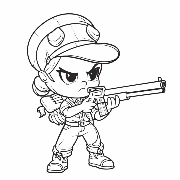 45 Brawl Stars de colorat pentru copii (Desene imprimabile)