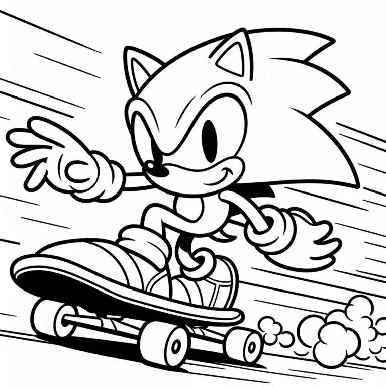 53 Dibujo de Sonic para colorear | dibujos para imprimir