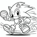 56 Sonic de colorat pentru copii (Desene imprimabile)