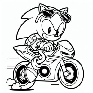 56 Sonic Tegninger Farvelægning Printbar gratis PDF
