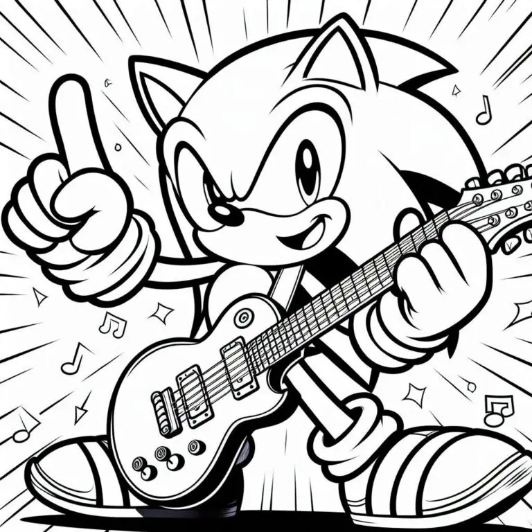 56 Pаскраска Соник распечатать бесплатно
