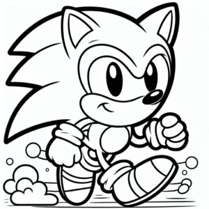 56 Pаскраска Соник распечатать бесплатно