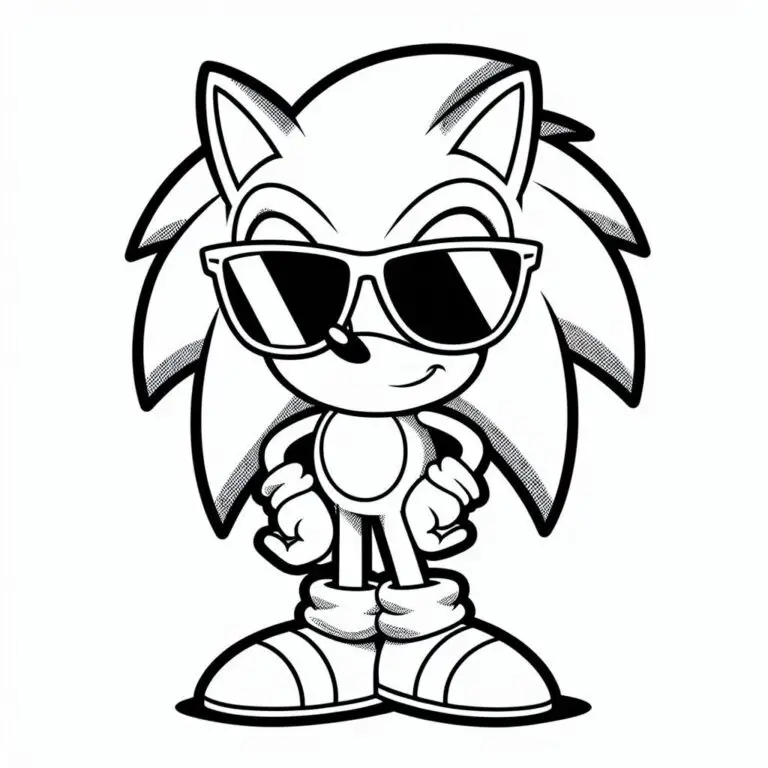 56 Sonic de colorat pentru copii (Desene imprimabile)
