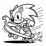 56 Pаскраска Соник распечатать бесплатно