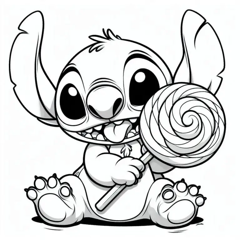 139 Stitch Tegninger Farvelægning Printbar gratis PDF