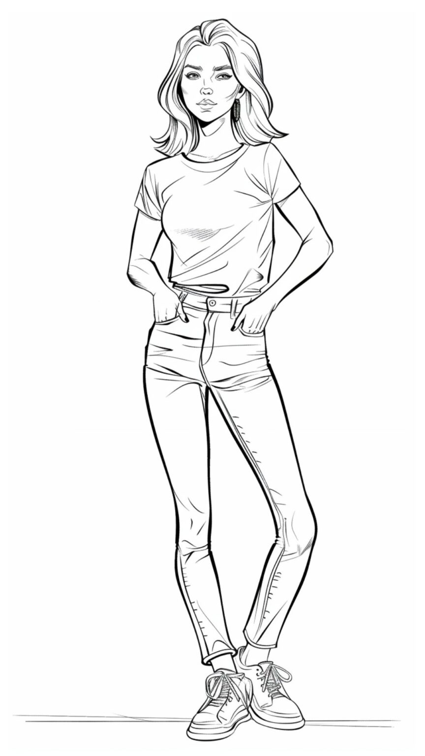 33 Top Model Coloring Page Unique | free Download And Print