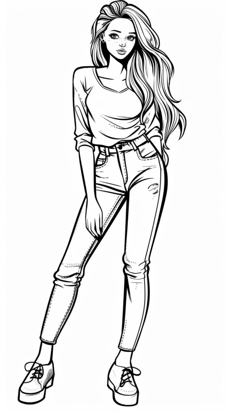 33 Top Model Coloring Page Unique | free Download And Print