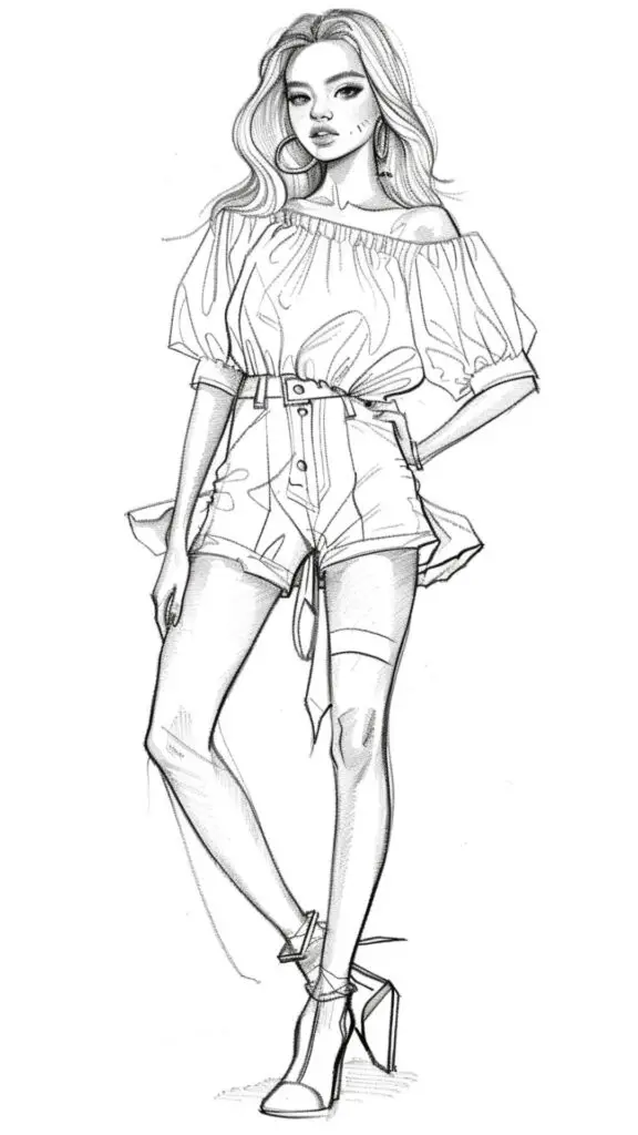 30 Top Model Coloring Page Unique | free Download And Print