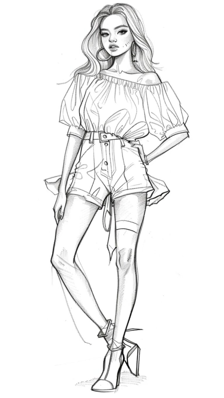 30 Top Model Coloring Page Unique | free Download And Print