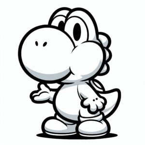 55+ Coloriage Yoshi unique | Dessins à imprimer