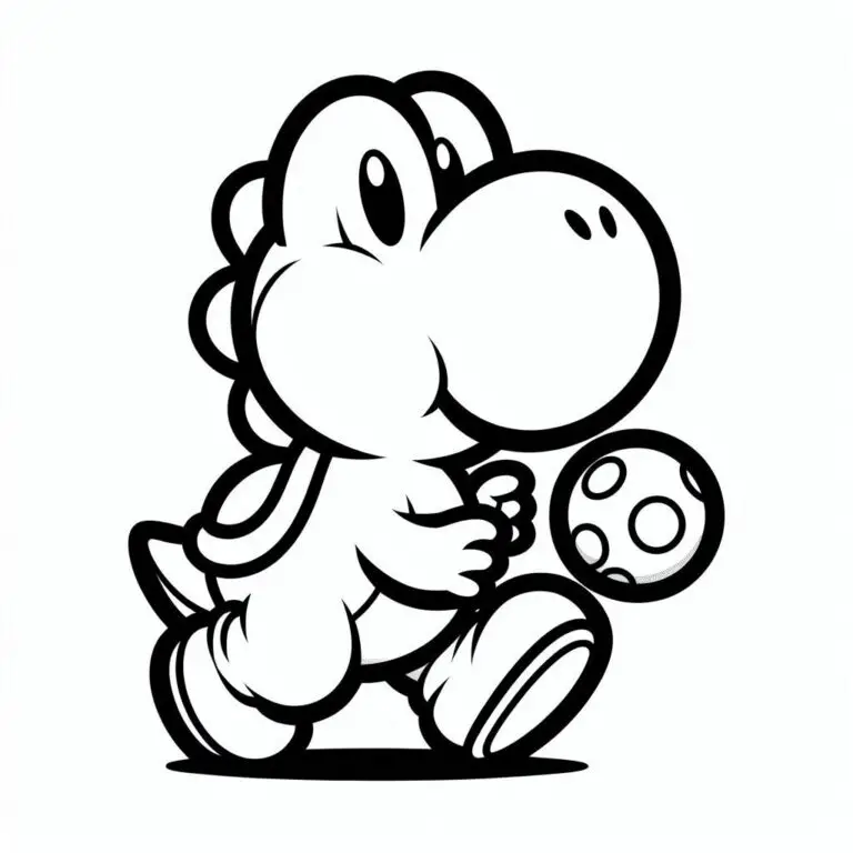 52 Desenhos Yoshi para colorir e imprimir PDF gratis