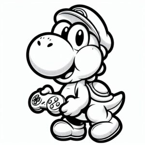 52+ Coloriage Yoshi unique | Dessins à imprimer