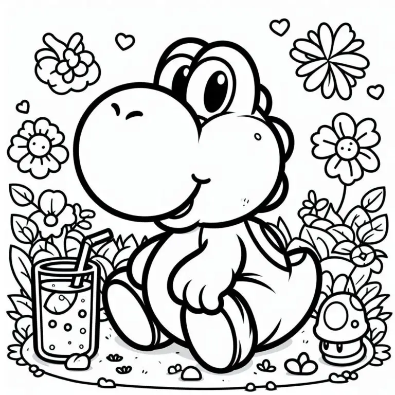 52 Yoshi Coloring Pages Unique | Download And Print Drawing