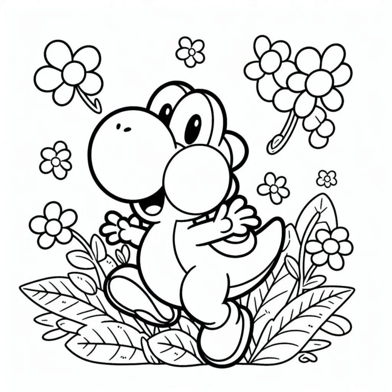 55 Yoshi Coloring Pages Unique | Download And Print Drawing