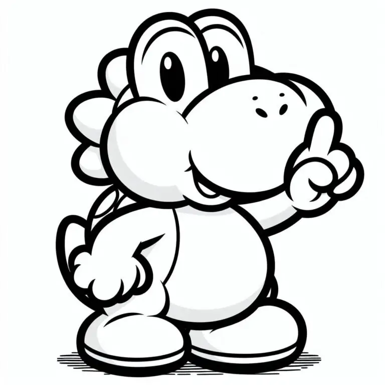 55 Yoshi da colorare unico e stampare PDF gratuita
