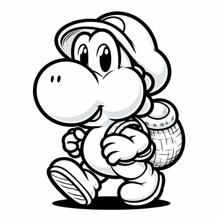 55+ Coloriage Yoshi unique | Dessins à imprimer