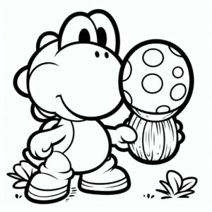 55 Yoshi Coloring Pages Unique | Download And Print Drawing