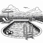 27 Della piscina da colorare unico e stampare PDF gratuita