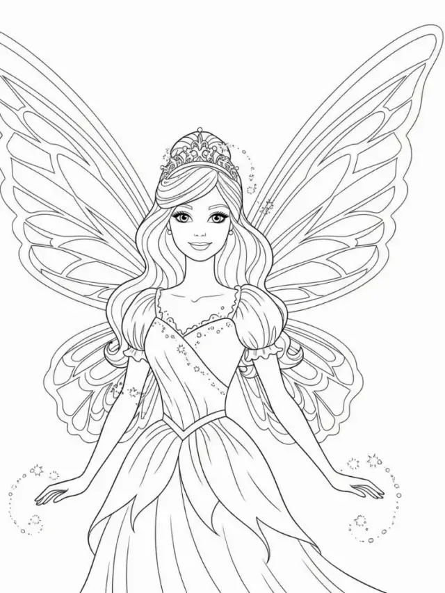 38 Barbie da colorare unico e stampare PDF gratuita