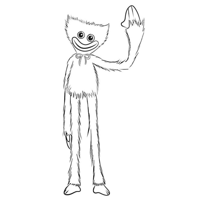 33 Poppy Playtime boyama sayfası ücretsiz PDF yazdırmak