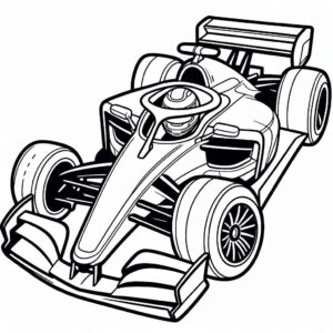 45+ Race Car Coloring Pages Unique | Free Printables Drawing