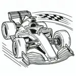 45 Masina de curse de colorat gratuit (Desene imprimabile)
