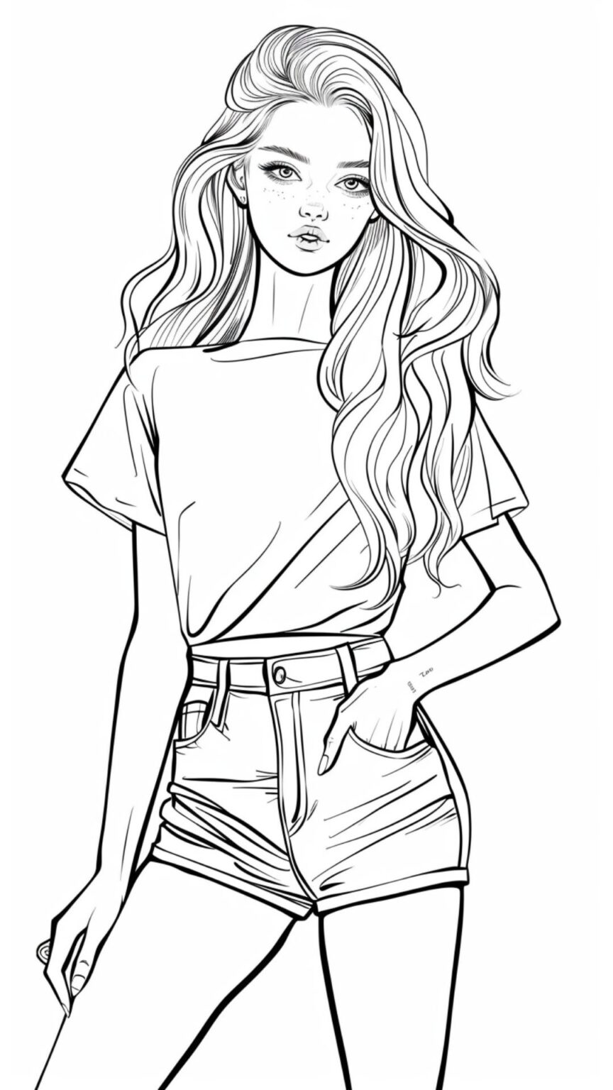 36 Top Model Coloring Page Unique | free Download And Print