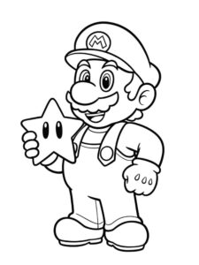 57 Mario da colorare unico e stampare PDF gratuita