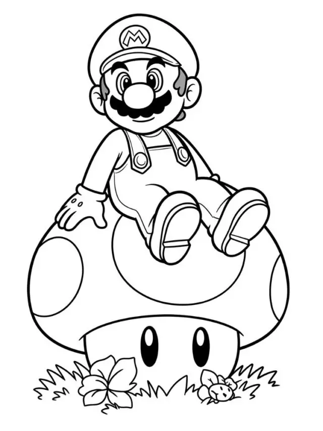 57 Mario da colorare unico e stampare PDF gratuita