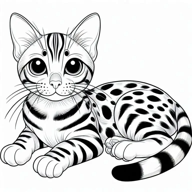 72 Gatto da colorare unico e stampare PDF gratuita