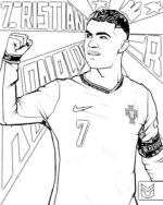 36+ Cristiano ronaldo de colorat gratuit (Desene imprimabile)