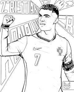 36+ Cristiano ronaldo de colorat gratuit (Desene imprimabile)