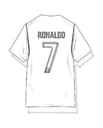 33+ Cristiano ronaldo de colorat gratuit (Desene imprimabile)